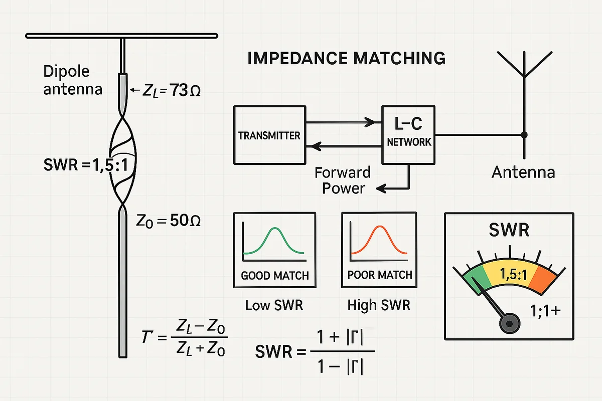 Understanding SWR and Impedance Matching in Ham Radio Antennas | HamCalc | HamCalc